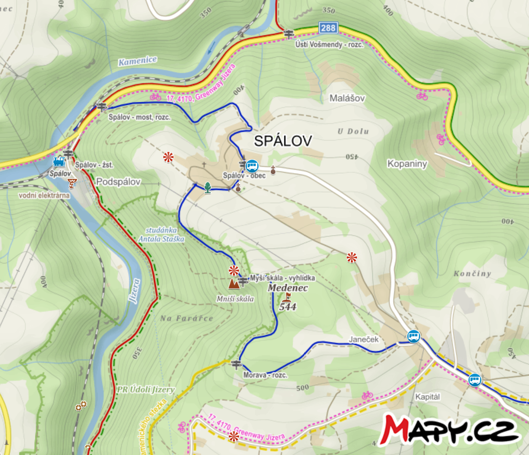 Turistické mapy – Procvičování online – Umíme fakta